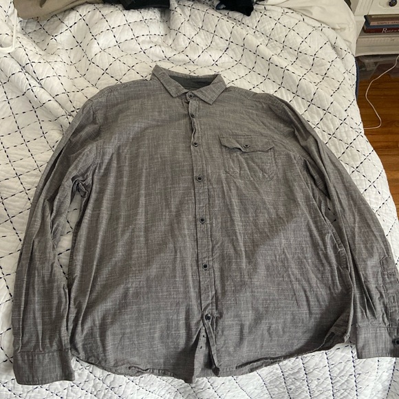 b lux by bruno | Shirts | Mens Grey Button Down Shirt | Poshmark